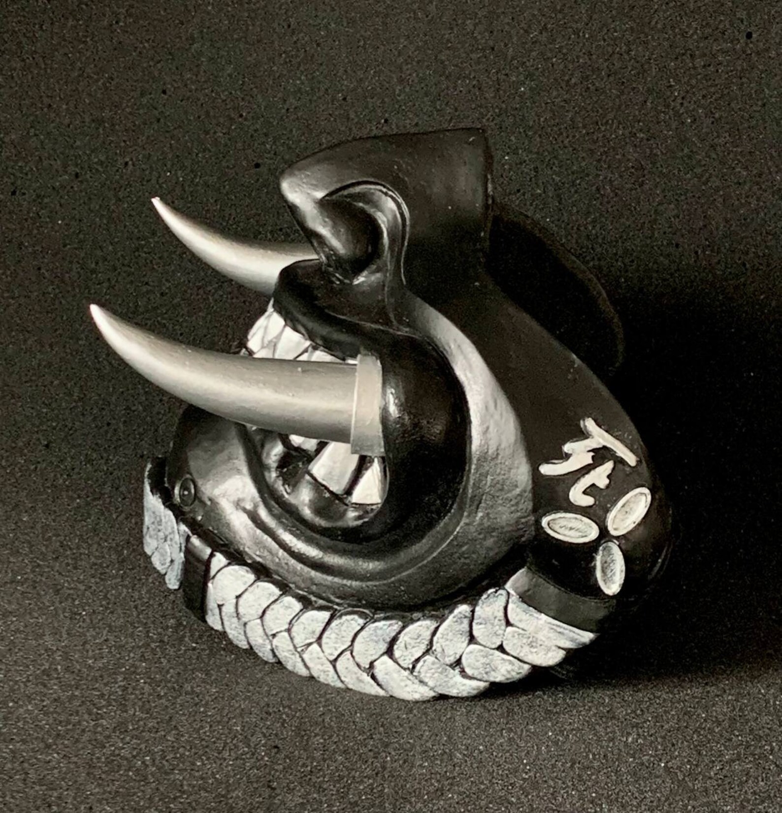 Half Face Samurai Mask Black Water - Etsy