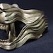 Wolf Mask GOLD Wolf Oni Berserk Menpo Mask Samurai Fenrir - Etsy