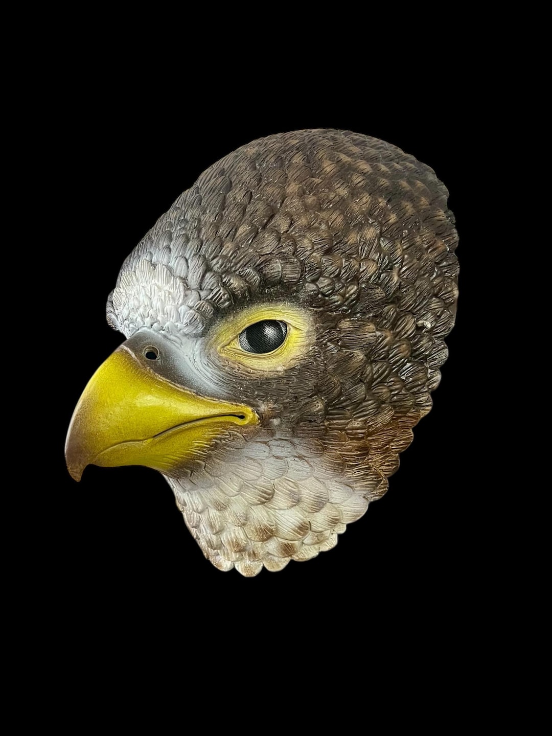 Realistic Falcon Mask - Natural Plumage Bird of Prey Lower Face Mask ...