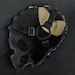 Human Skull Black Half Face Mask - Etsy