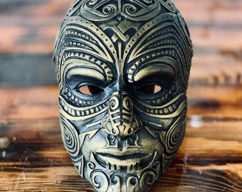 Maori Warrior Mask - Etsy