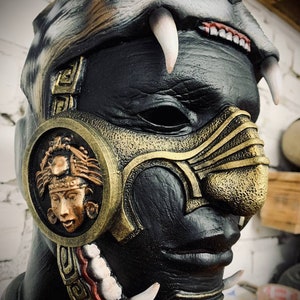 Aztec Warrior Tiger Helmet Mask - Etsy