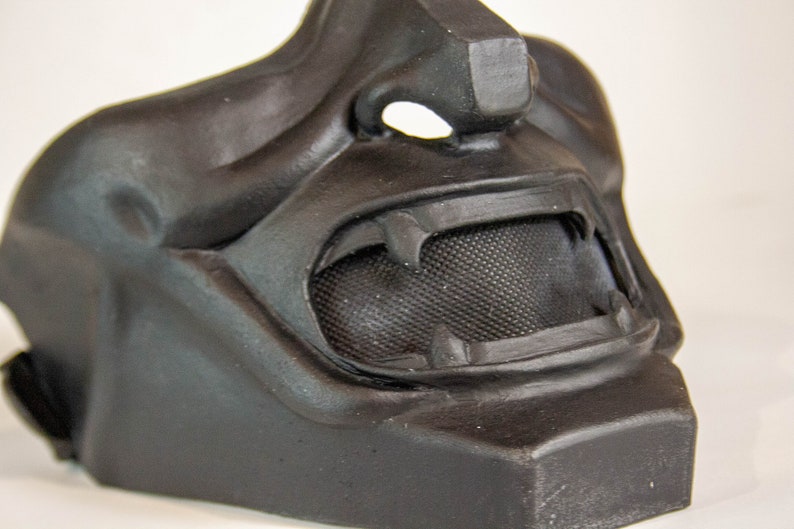 Half Face the Black Assassin Ronin Samurai Mask Cool Baddass - Etsy