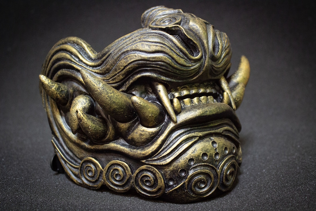 VINTAGE Mask Lion Mask Samurai Mask Samurai Armor Cosplay - Etsy