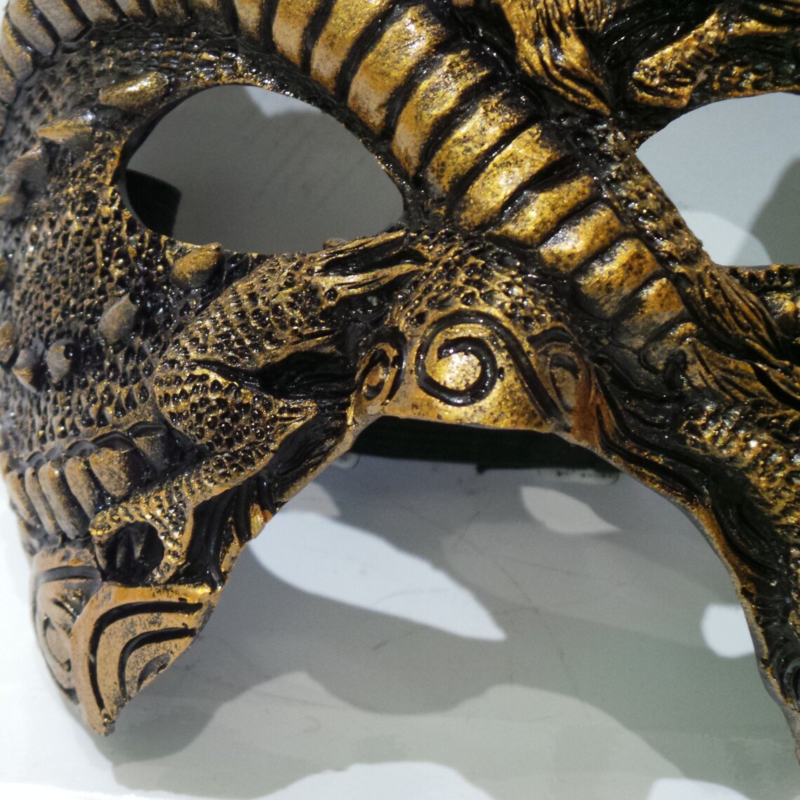 Mask Golden Dragon Yakuza Mask Venetian Mask Japanese Mask - Etsy