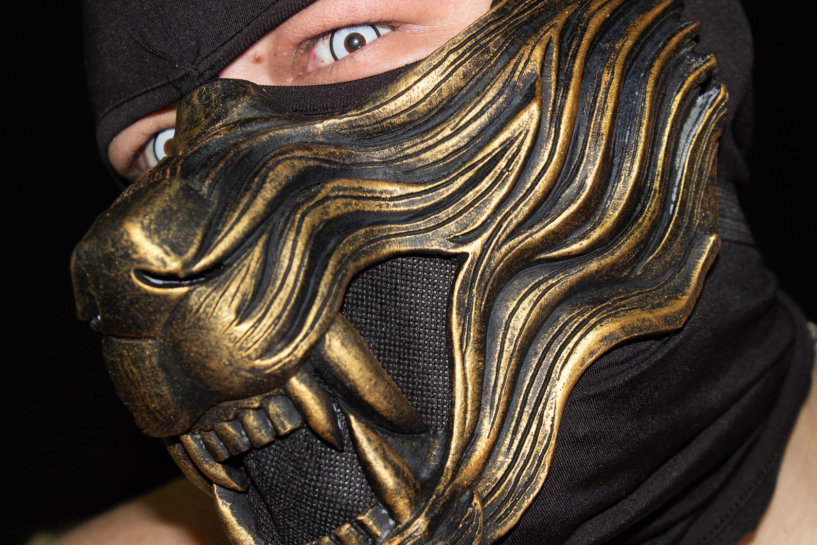 Wolf Mask Wolf Oni Berserk Menpo Mask Samurai Fenrir - Etsy