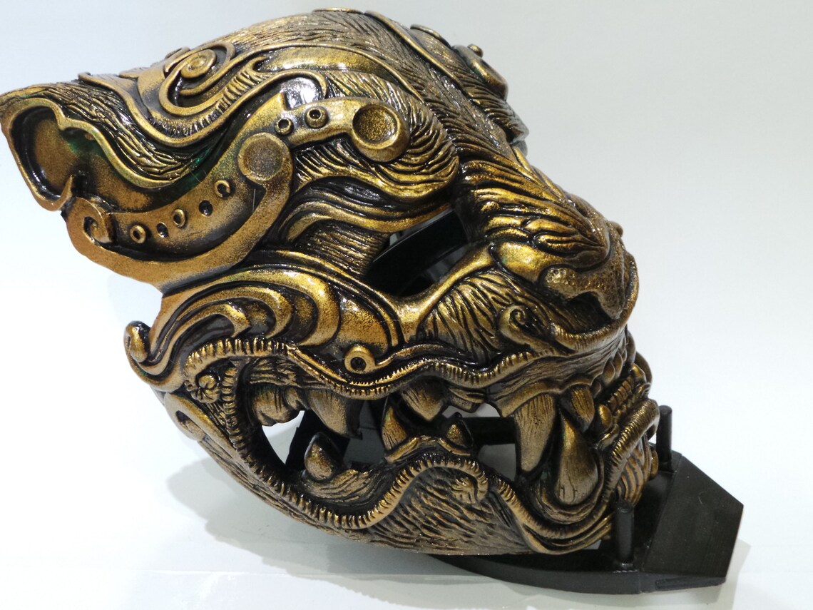 Mask Gold Tiger Samurai Assassin.kabuki Samurai Armor Japanese | Etsy