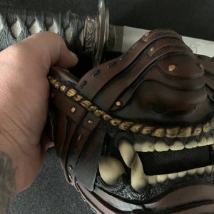 Samurai Mask Leather Armor - Etsy