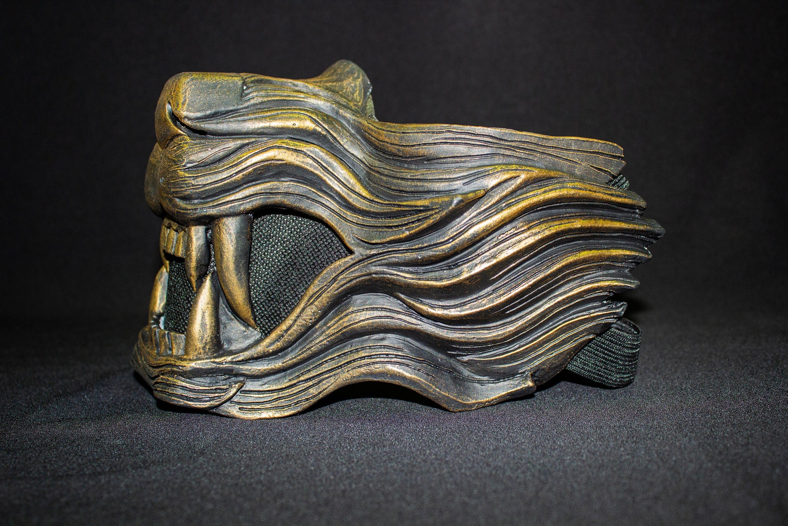 Wolf Mask Wolf Oni Berserk Menpo Mask Samurai Fenrir - Etsy