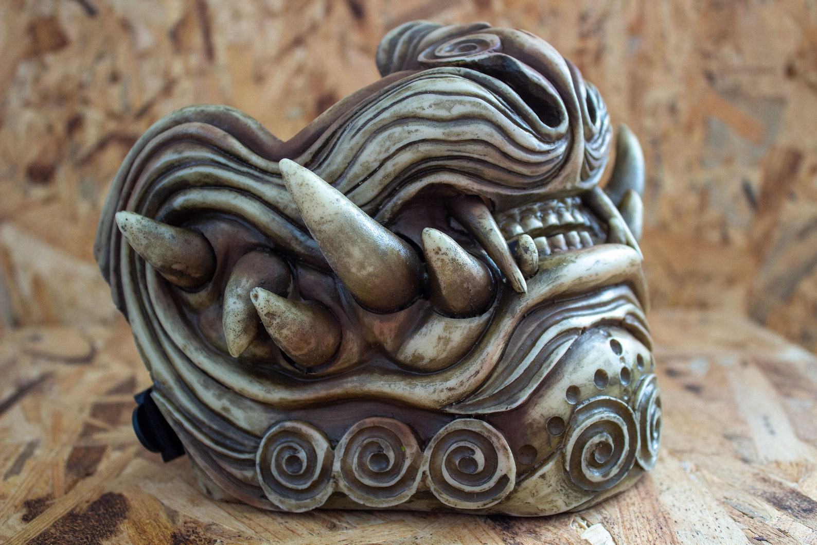 Bone Mask Lion Mask Samurai Mask Samurai Armor Cosplay Kabuki - Etsy