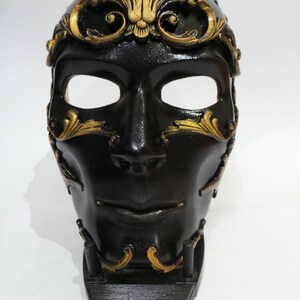 Mask Black Prince From Venice. Cosplay Halloween Decorative as an ...
