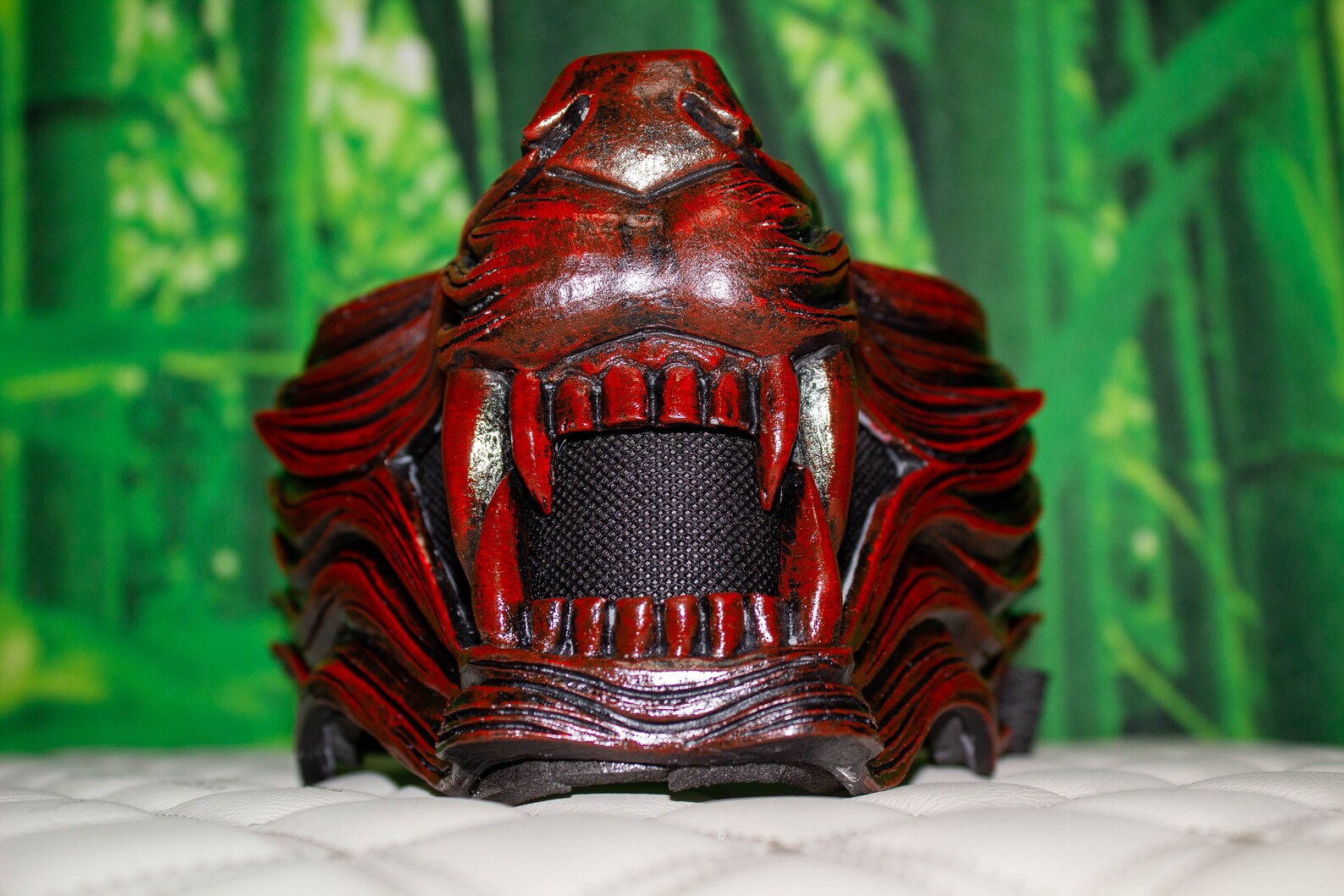Wolf Mask Wolf Red Tree Oni Berserk Menpo Mask Samurai Fenrir - Etsy