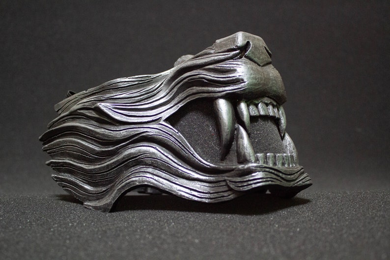 Wolf Mask Wolf Oni Berserk Menpo Mask Samurai Fenrir | Etsy