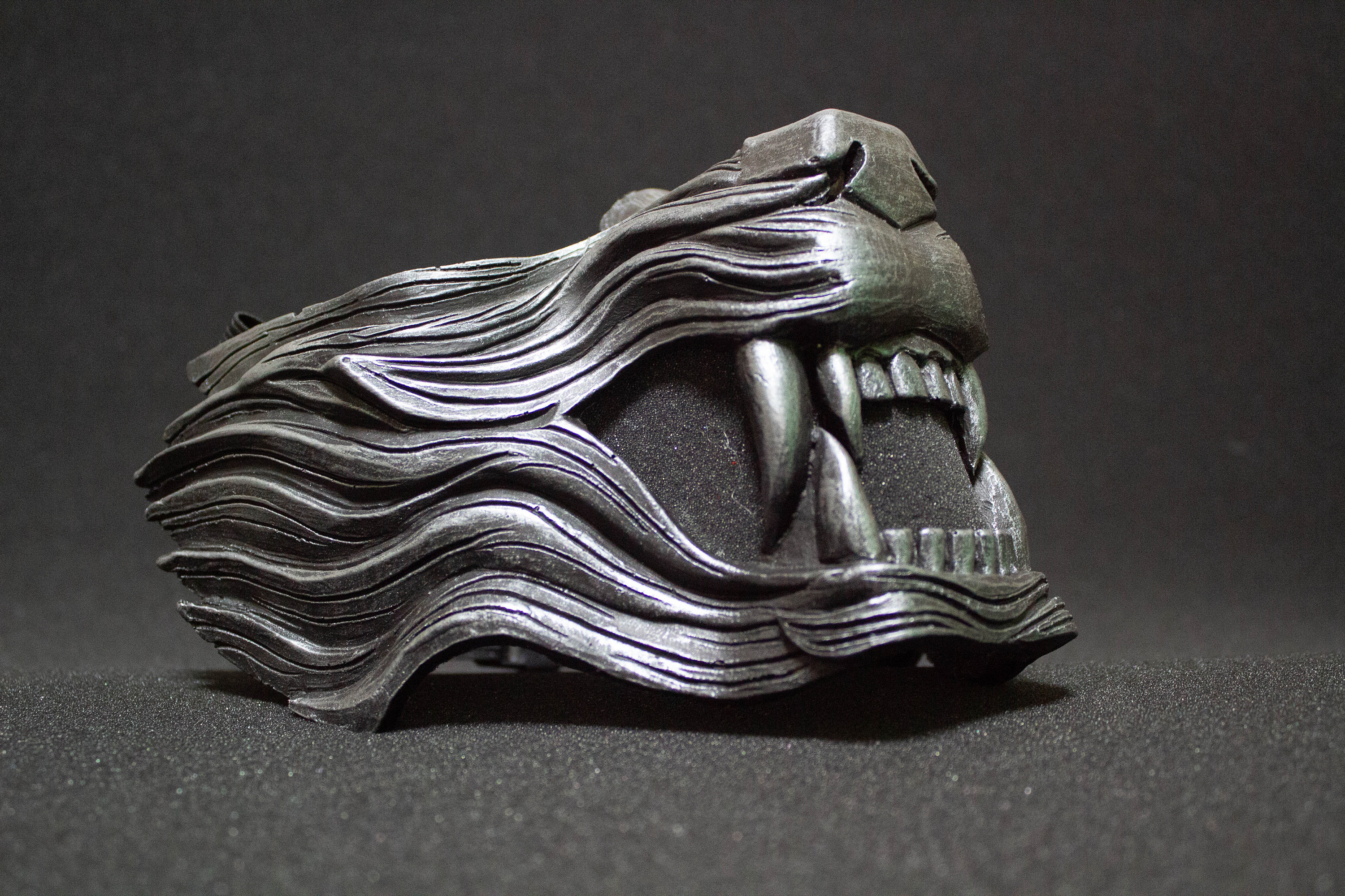 Wolf Mask Wolf Oni Berserk Menpo Mask Samurai Fenrir - Etsy