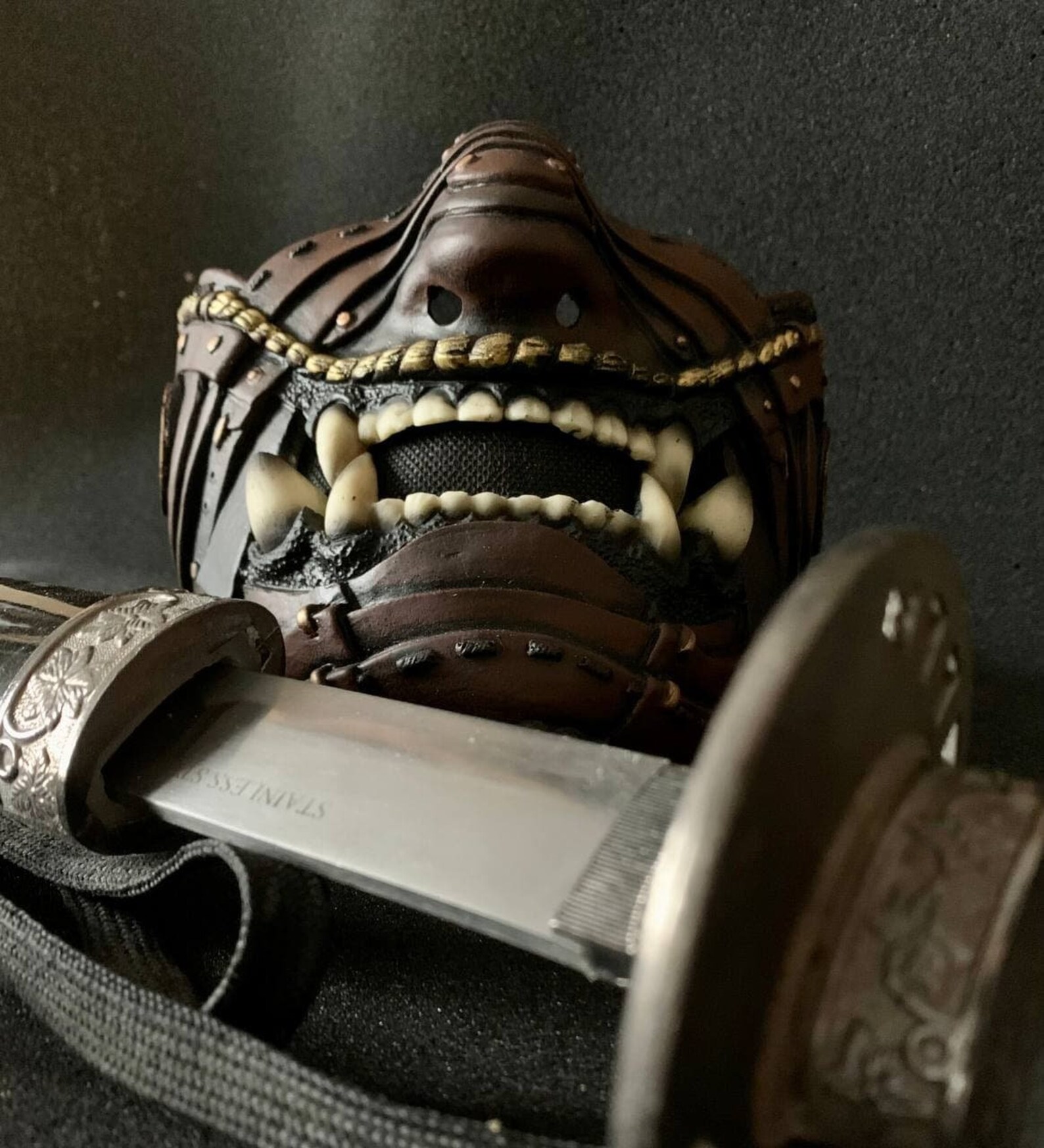 Samurai Mask Leather Armor | Etsy