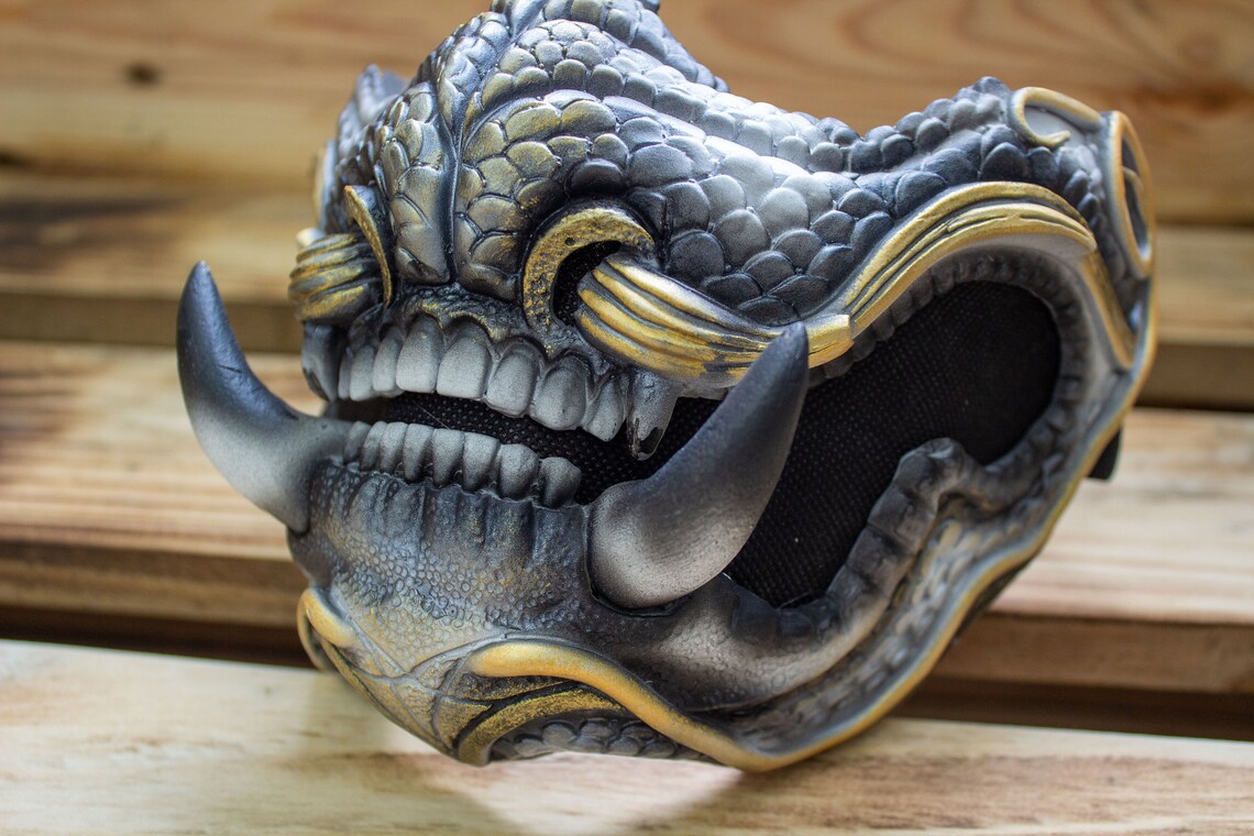 Mask Dragon Ghost Killer Samurai Mask - Etsy