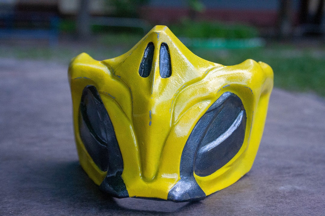Scorpion Mask From Mortal Kombat 11 Fiery Grandmaster - Etsy