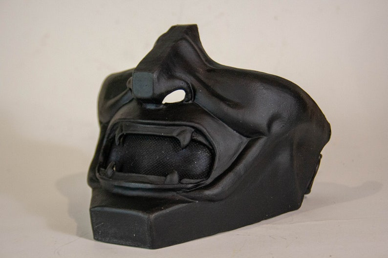 Half Face the Black Assassin Ronin Samurai Mask Cool Baddass - Etsy