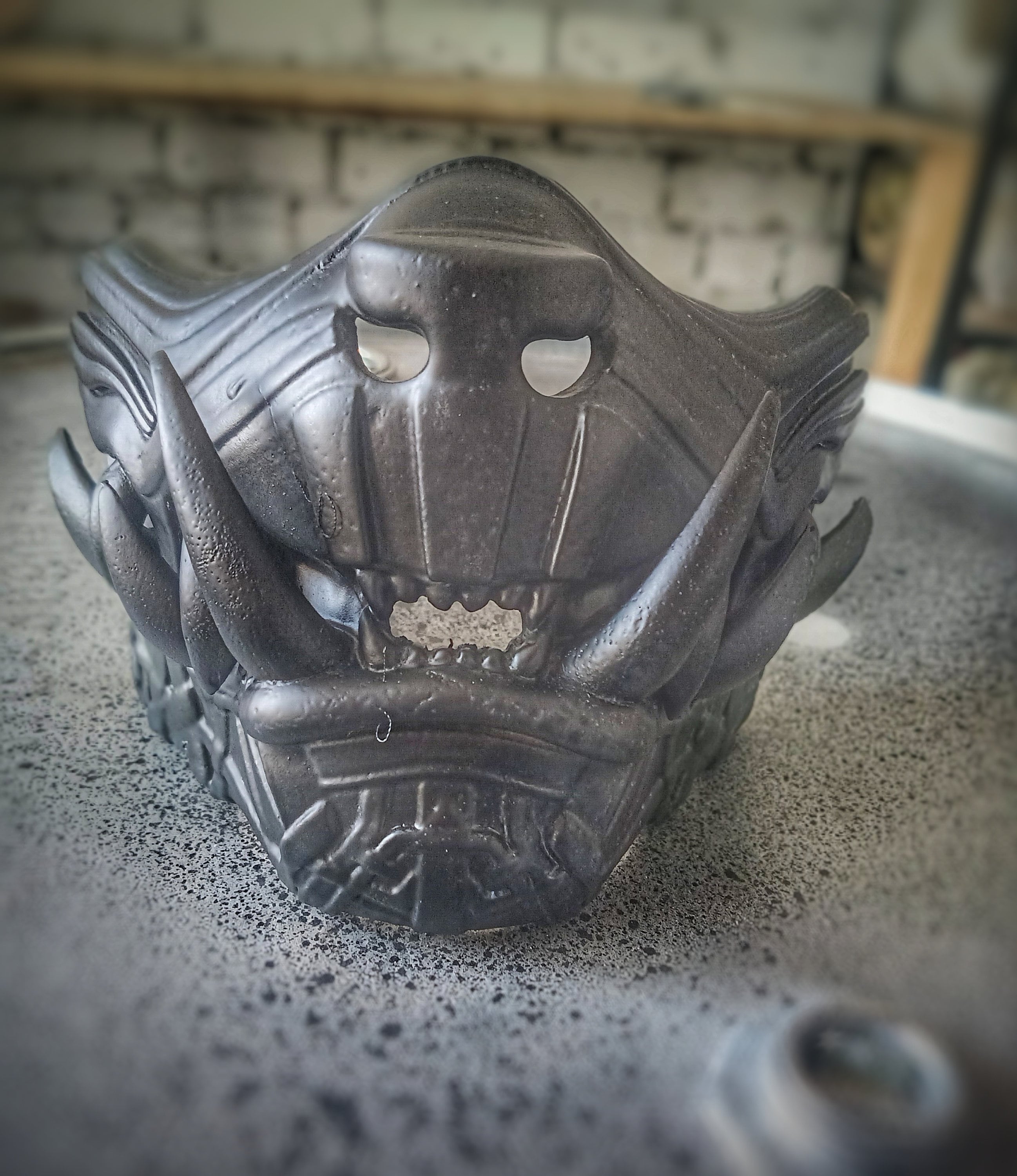 Scorpion Mask BLACK From Mk 11 Scorpion and Lion Hybrid - Etsy