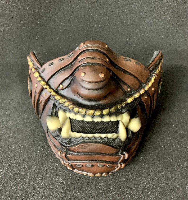 Samurai Mask Leather Armor | Etsy