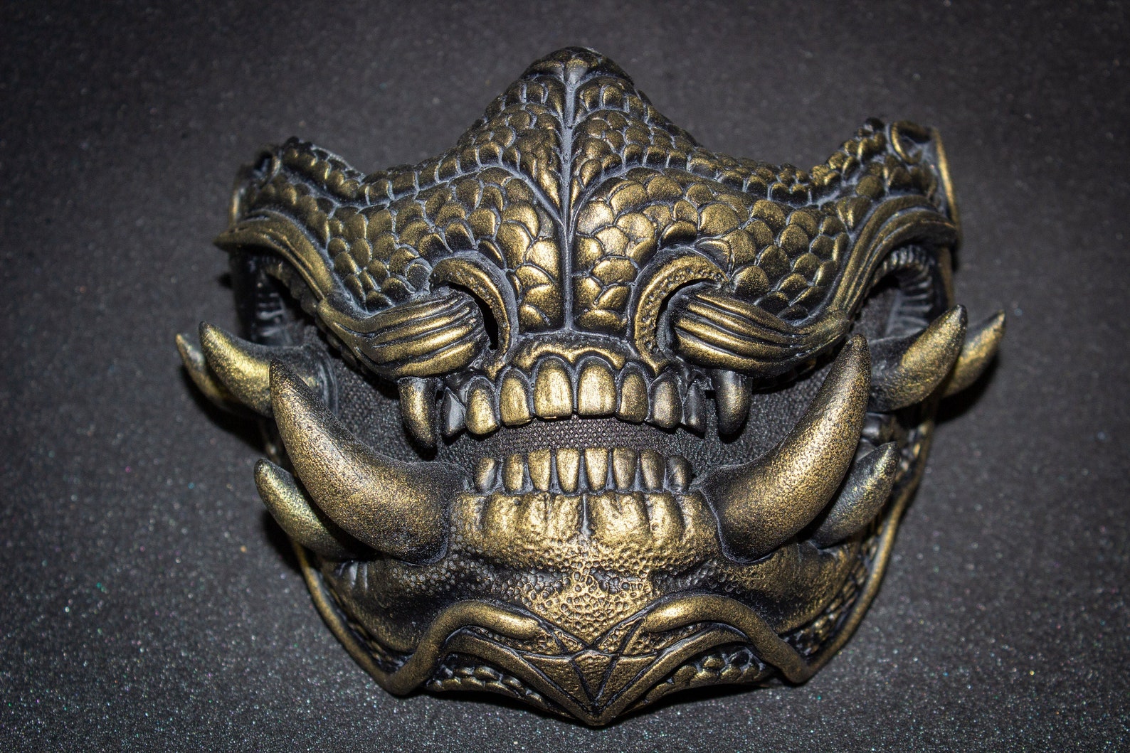 Golden Dragon Yakuza Samurai Mask | Etsy