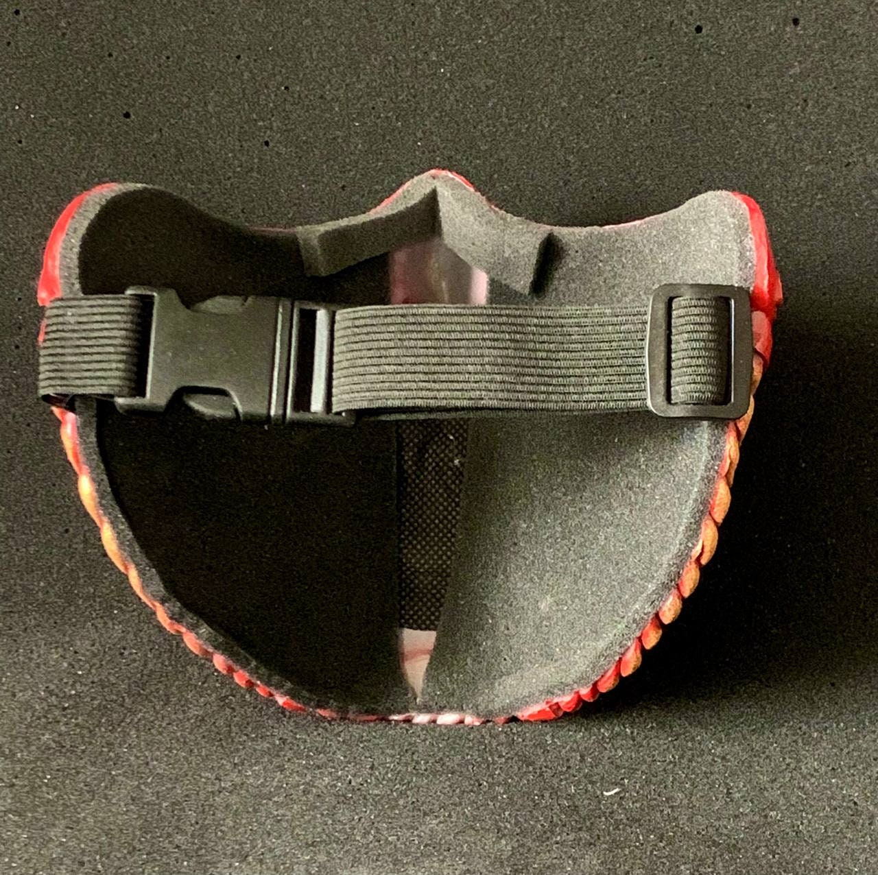 Half Face Samurai Mask Red Viburnum - Etsy