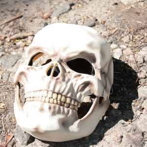Mask Human Skull Mask Full Face With Realistic and Bone - Etsy