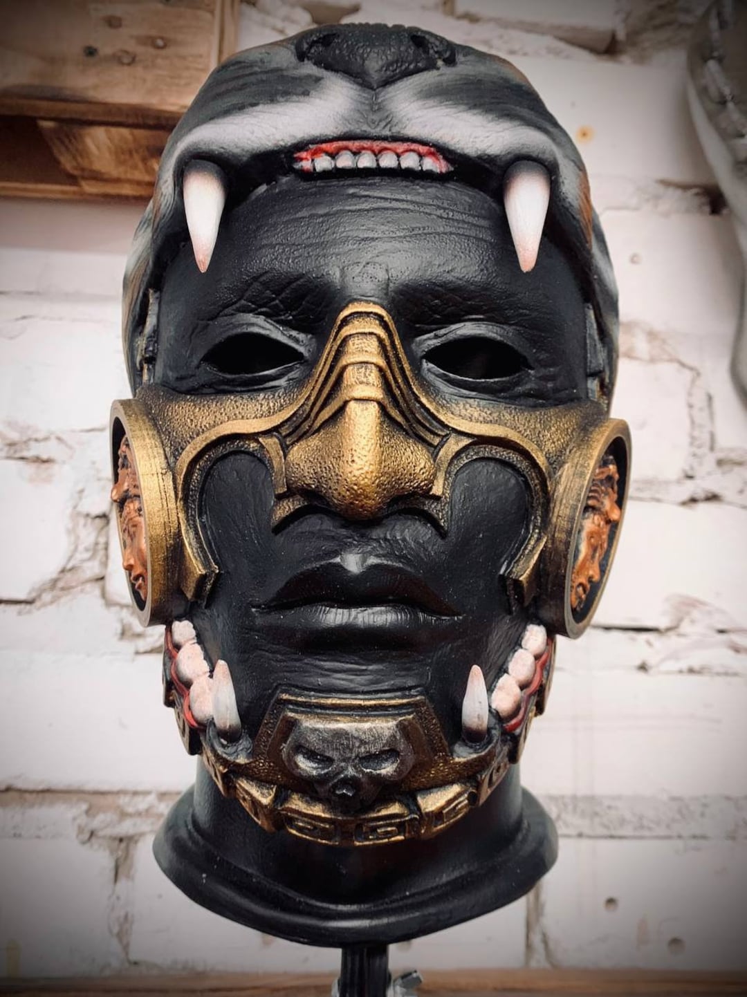 Aztec Warrior Tiger Helmet Mask - Etsy