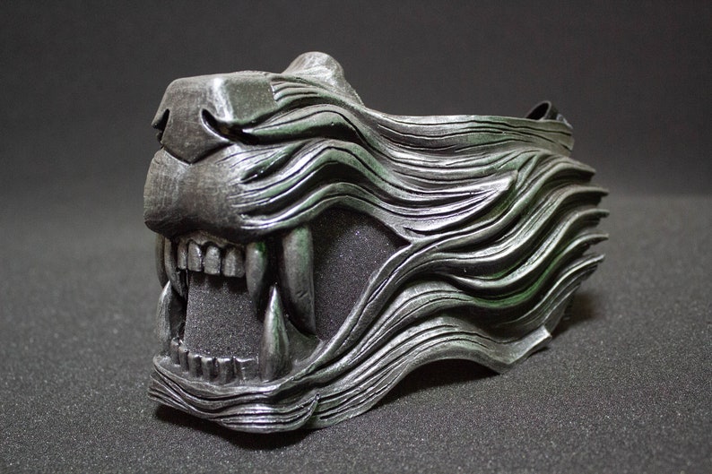 Wolf Mask Wolf Oni Berserk Menpo Mask Samurai Fenrir | Etsy