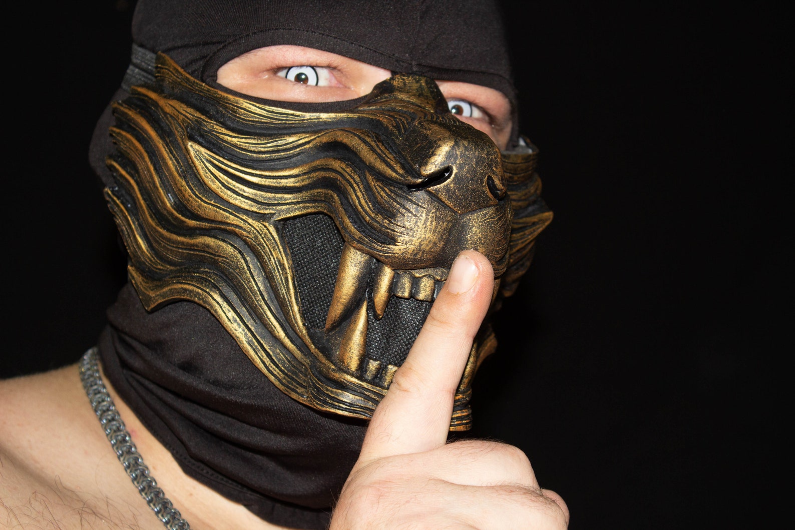 Wolf Mask Wolf Oni Berserk Menpo Mask Samurai Fenrir - Etsy