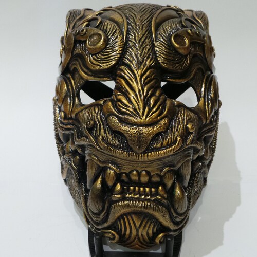 Mask Tiger Samurai Assassin.kabuki Samurai Armor Japanese Mask | Etsy