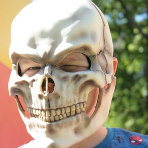 Mask Human Skull Mask Full Face With Realistic and Bone - Etsy