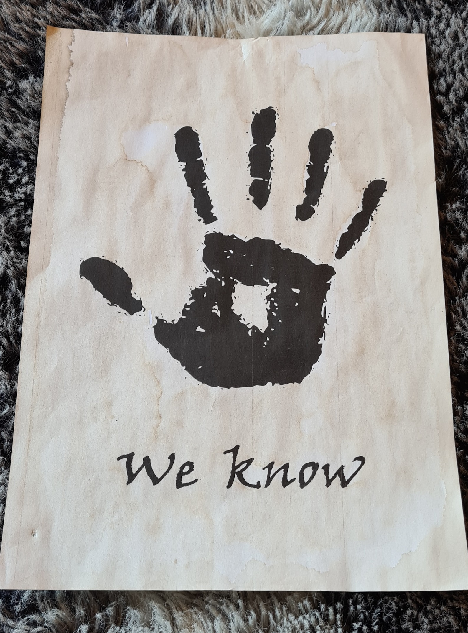 Skyrim Dark Brotherhood We Know Note | Etsy