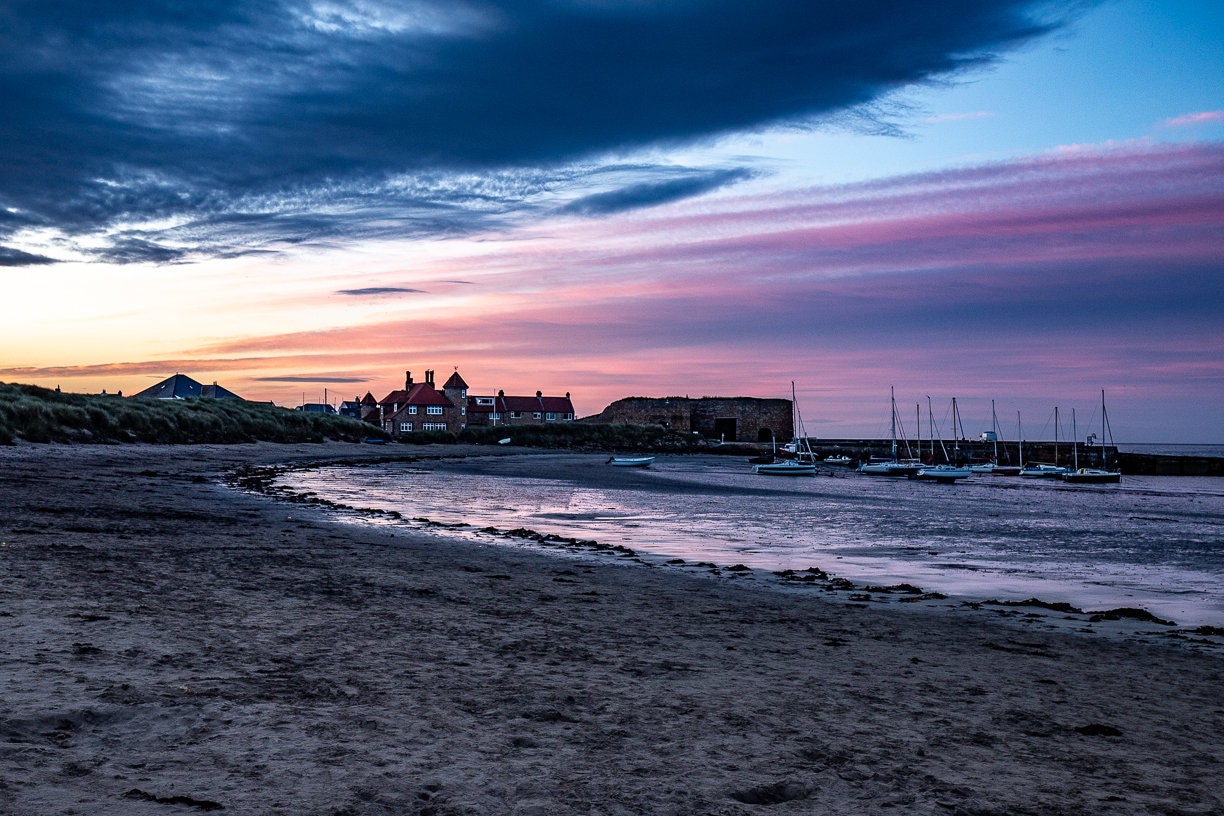 Beadnell Bay Photograph / Beadnell / Beach Art Print / Beach / Wall Art ...