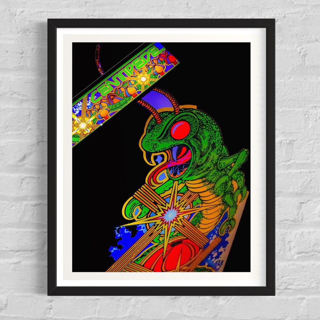 Centipede Art / Centipede / Retro Art / Centipede Arcade Game/ Mancave ...