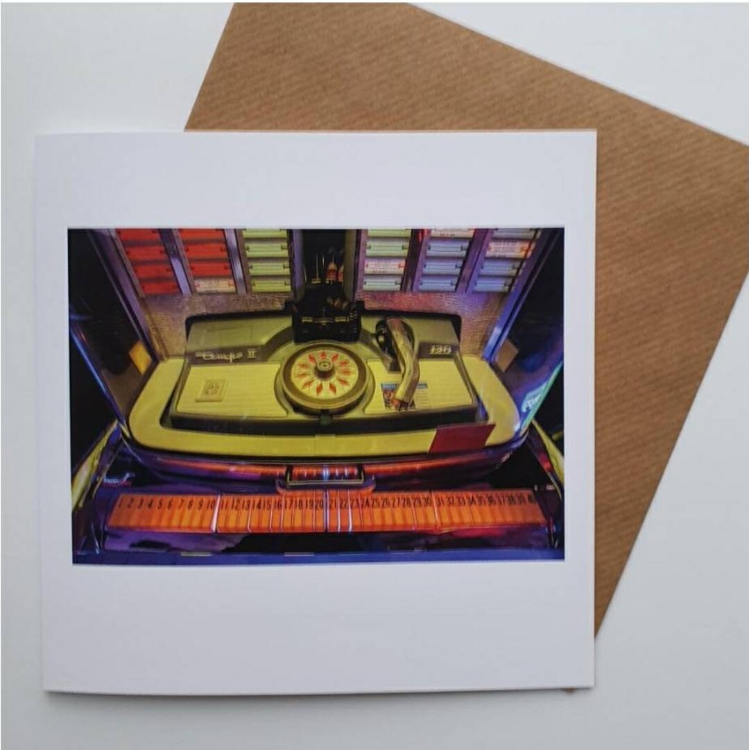 New Card / Jukebox Colour Card / Card for Music Lover / Card for ...