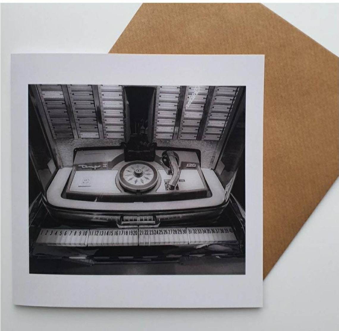 New card / jukebox card / Card for music lover / Card for musician ...