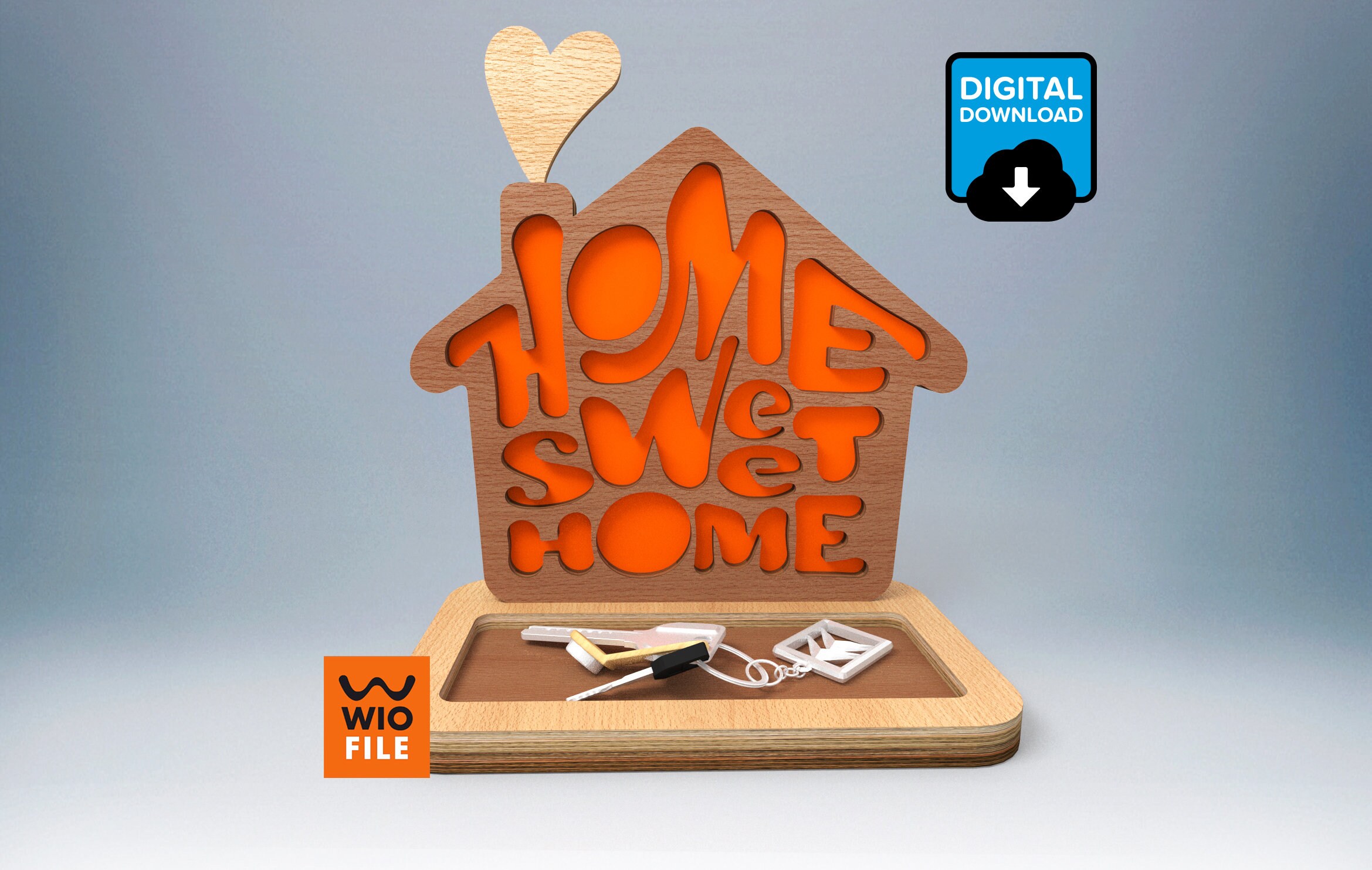 KEYS HOLDER Download the Dxf Files for Cutting and Get an - Etsy