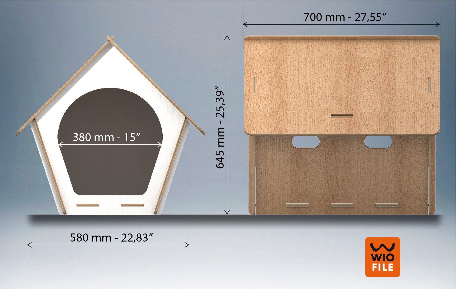 Dog House SVG / DXF Files for Cnc Router Laser Cutting and - Etsy Canada