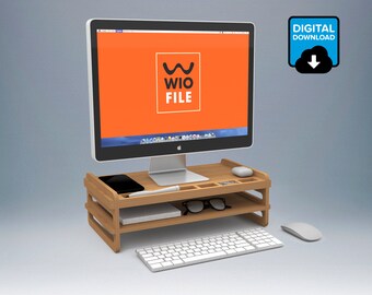 Laser Cut Monitor Stand - Etsy