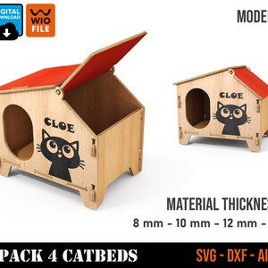 KIT With 4 Models Ready to Cut on Laser or Cnc Router SVG and DXF Files ...