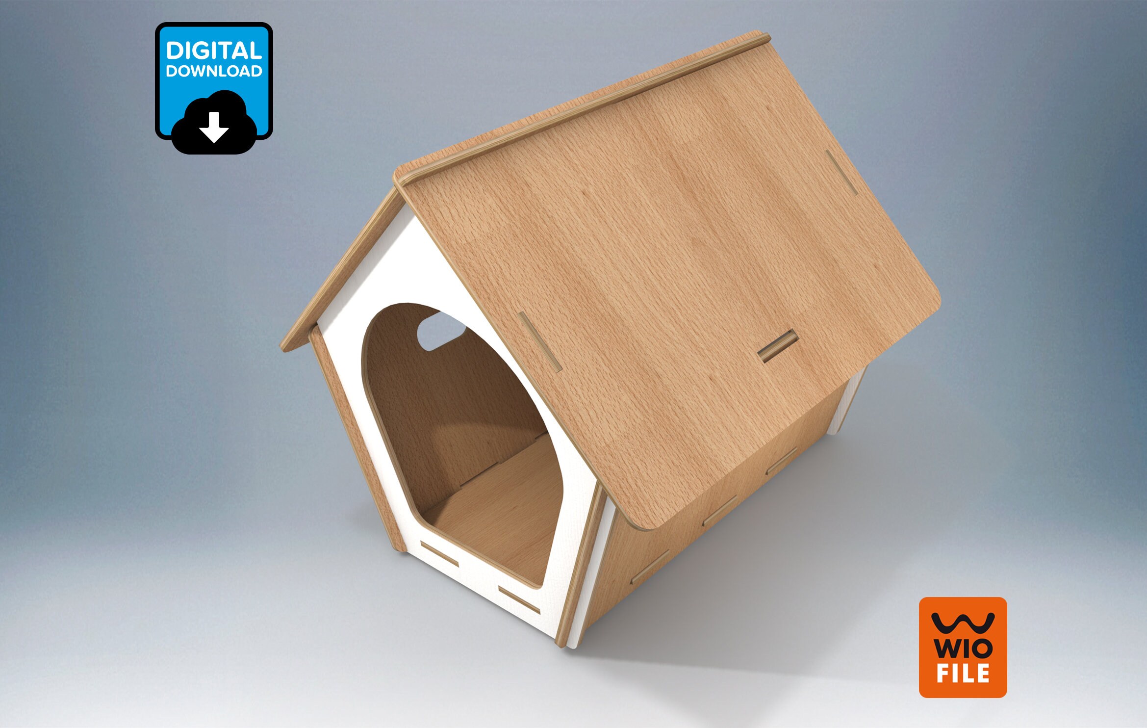 Dog House SVG / DXF Files for Cnc Router Laser Cutting and - Etsy Canada