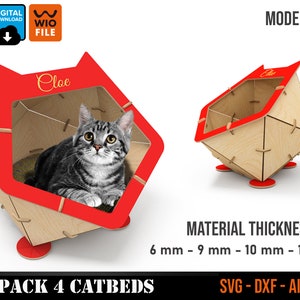 KIT With 4 Models Ready to Cut on Laser or Cnc Router SVG and DXF Files ...