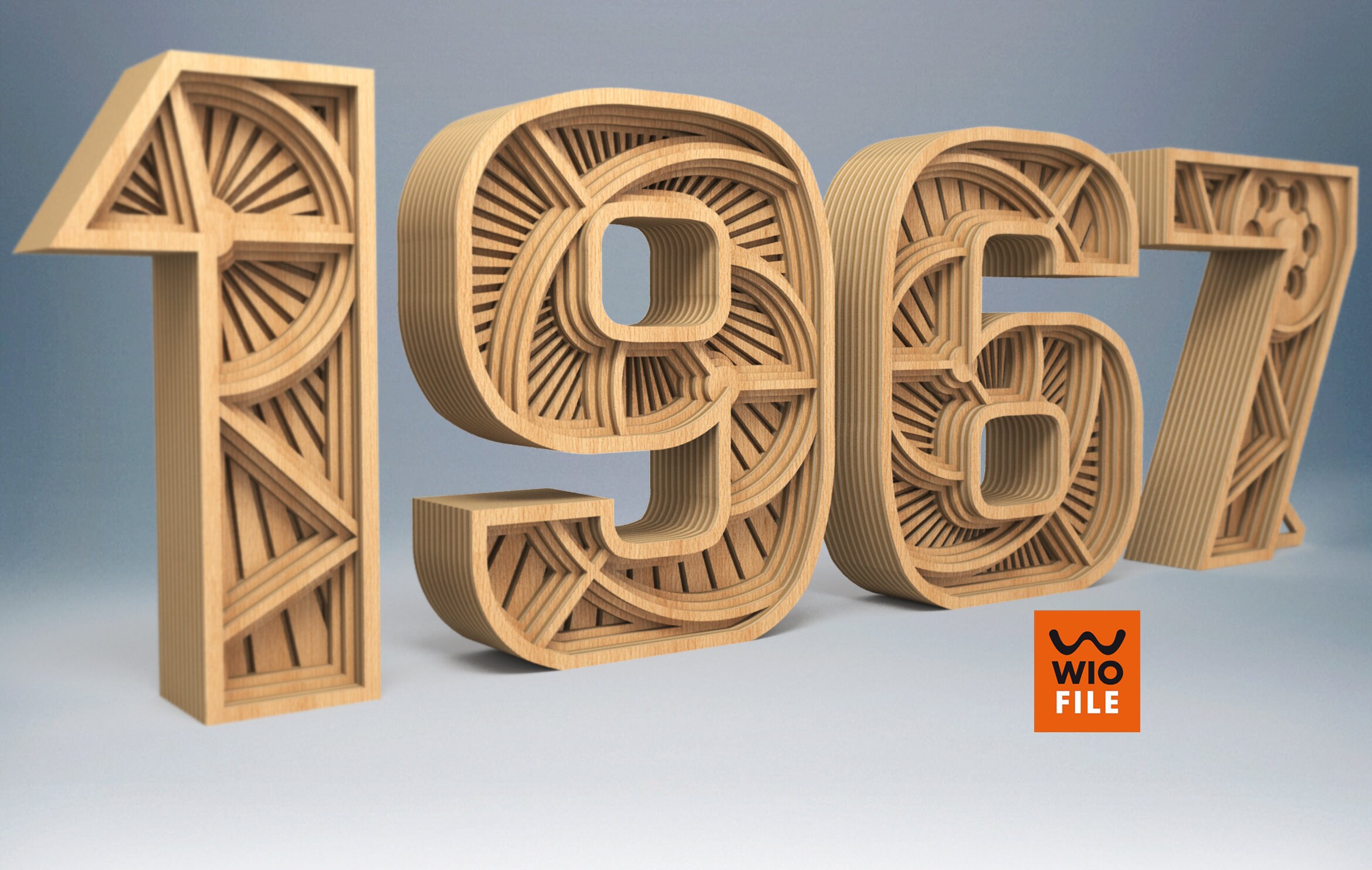 3D NUMBERS Laser Cutting Files for All Numbers With MANDALA - Etsy ...