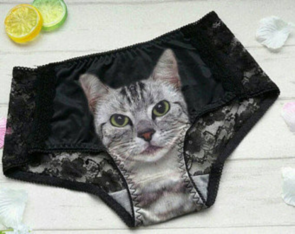 Cat Panties Lace Panties Kitten Panties Sexy Panties Etsy