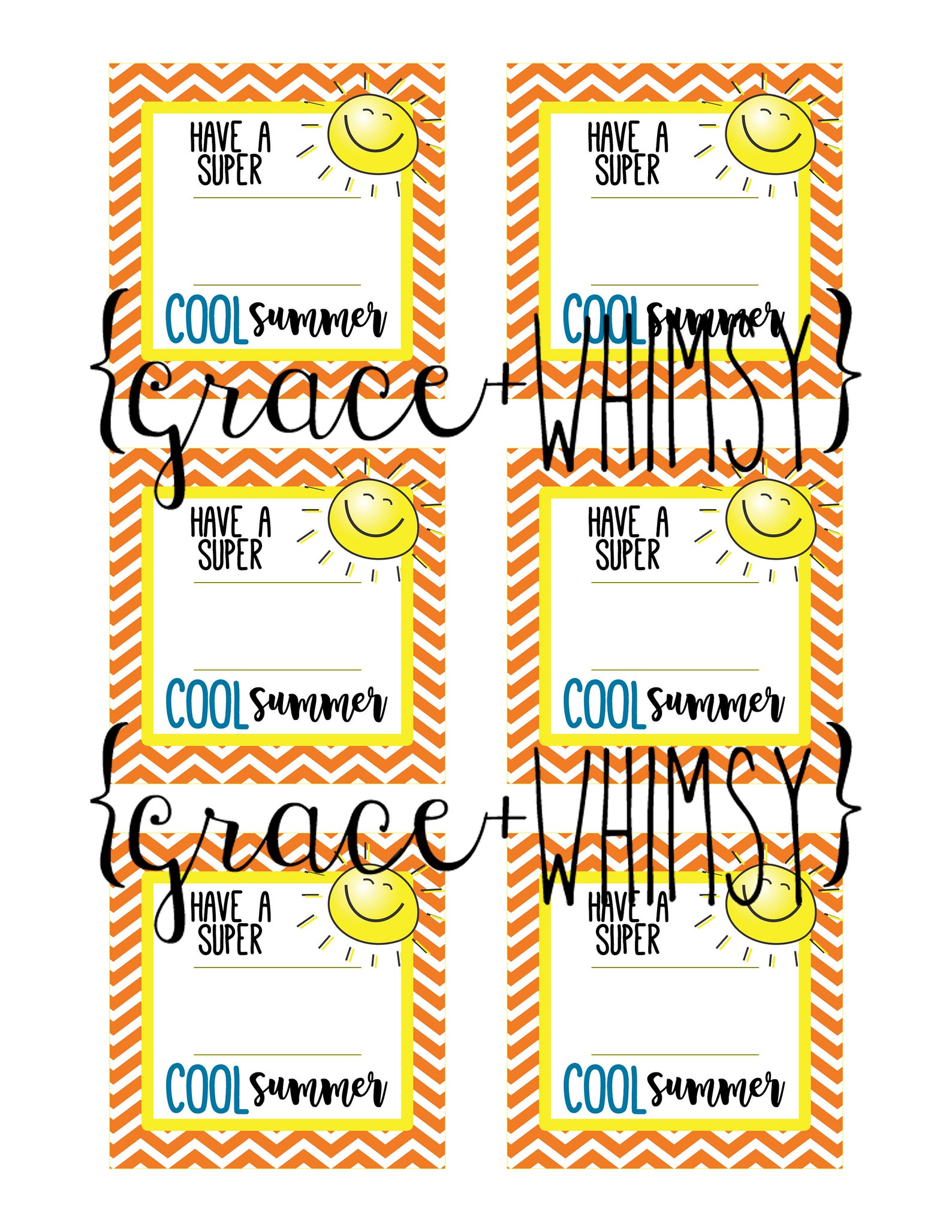 Have a Super Cool Summer Frozen Ice Pop Tag printable - Etsy