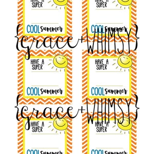 Have a Super Cool Summer - Frozen Ice Pop Tag (printable) - Etsy