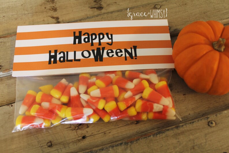 Pumpkin Teeth Treat Bag Topper {printable} - Etsy