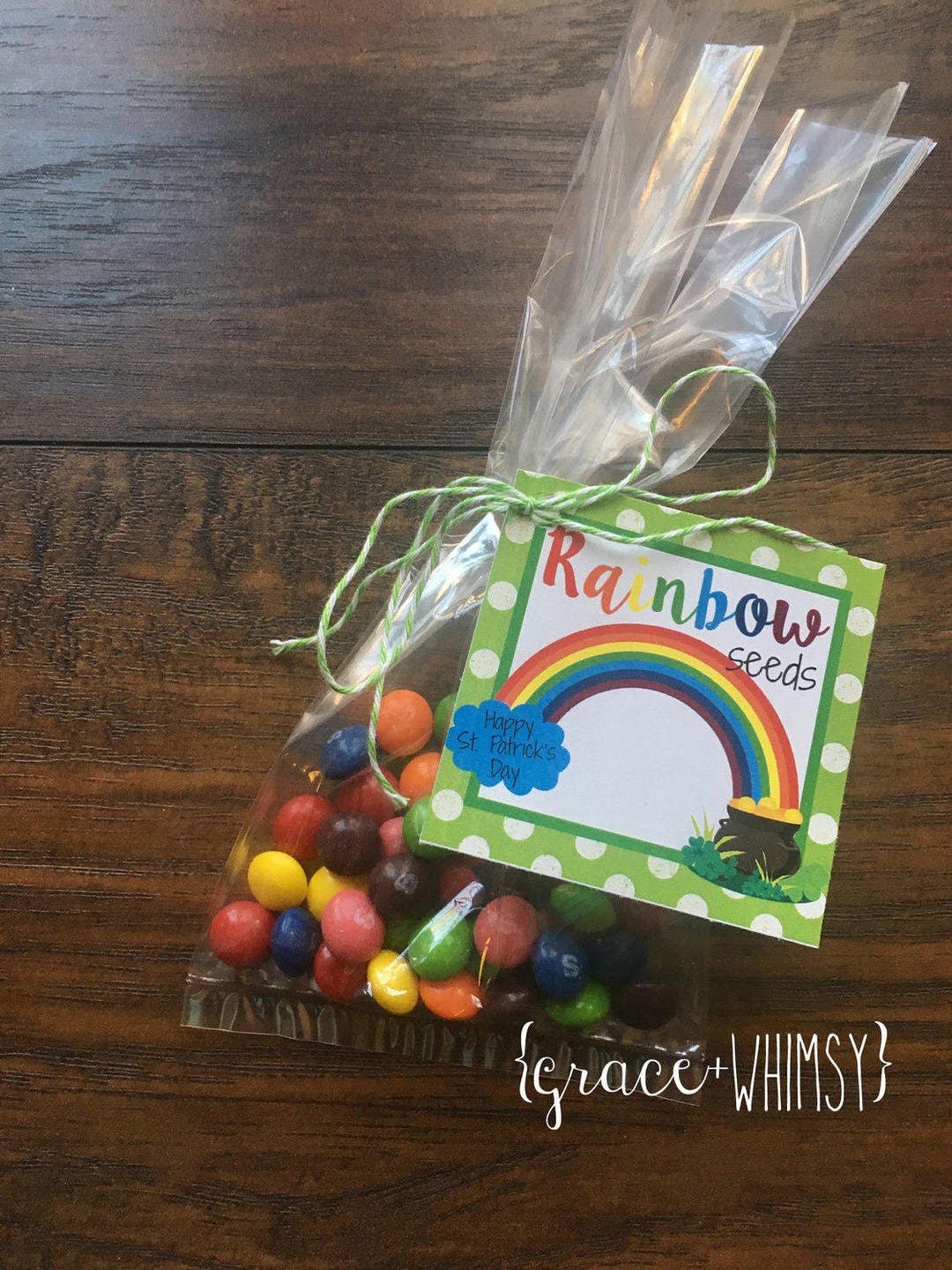 Rainbow Seeds St. Patrick's Day Treat Tag {digital / Printable} - Etsy