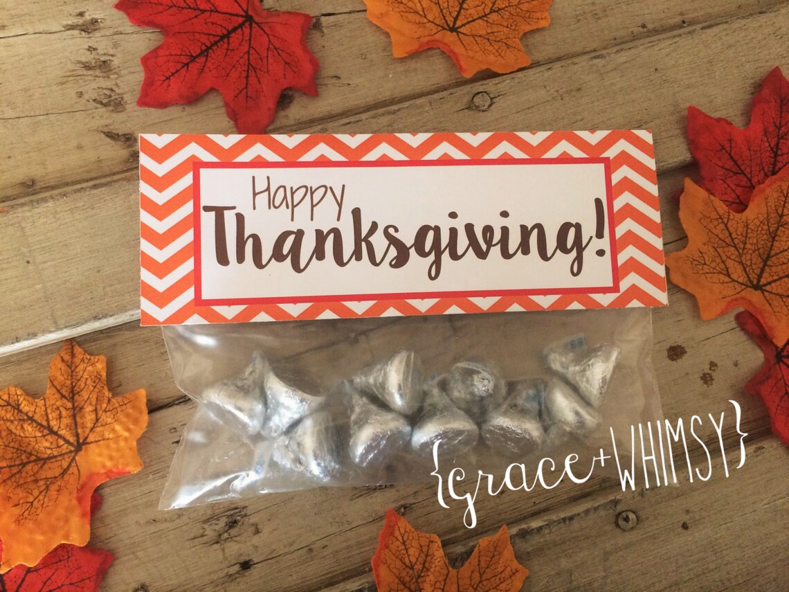 Turkey Thankful for You Treat Bag Topper {digital File} - Etsy